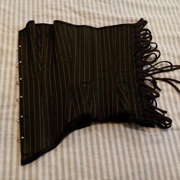 Intimates & Sleepwear | Womens 26 Inch Real Steel Boned Goth Corset ...